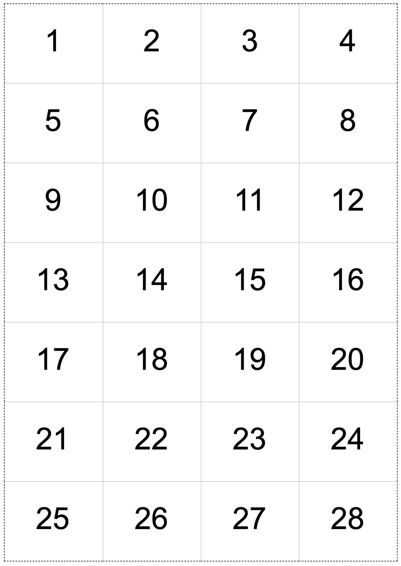 Integrity Bingo Numbers Board - Career Girls