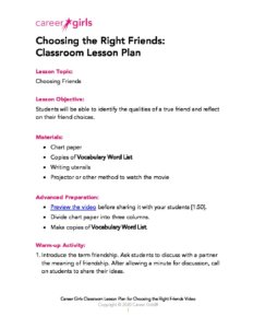 Choosing-The-Right-Friends-Empowerment-Lesson-Classroom-Lesson-Plan ...