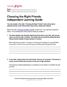 Choosing-The-Right-Friends-Empowerment-Lesson-Discussion-Guide - Career ...