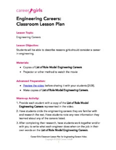 Engineering-Careers-Empowerment-Lesson-Classroom-Lesson-Plan - Career Girls