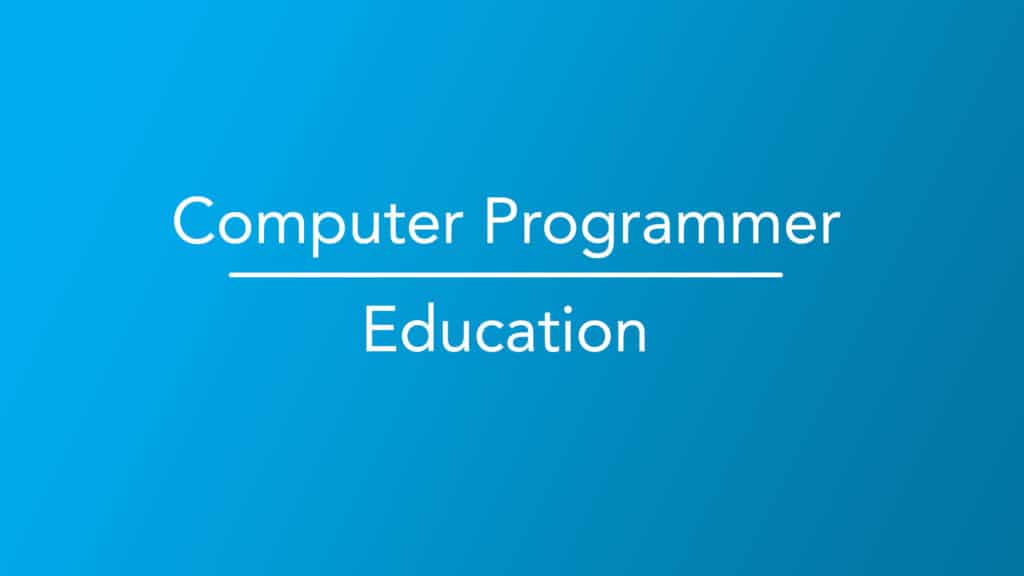 Computer Programmer, Education - Career Girls