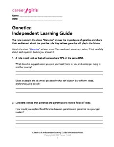 Genetics-Empowerment-Video-Discussion-Guide - Career Girls